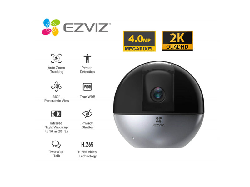 Ezviz C6W 4MP 2K Pan&Tilt Wi-Fi Camera: Panoramic Protection for Your Home – ibestsecurity